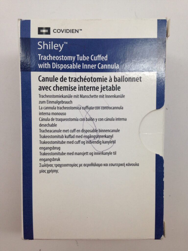 COVIDIEN 6DCT Shiley Tracheostomy Tube Cuffed With Disposable Inner ...
