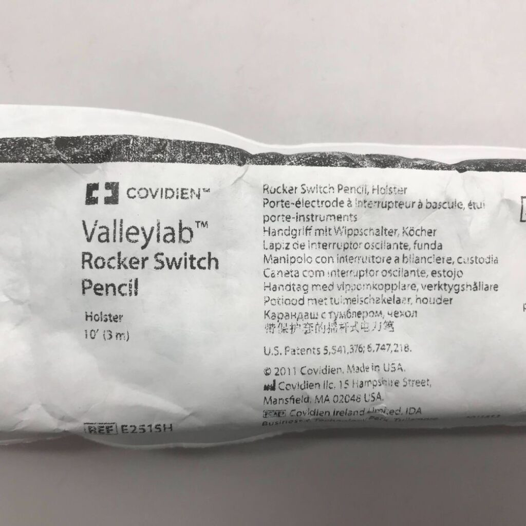 COVIDIEN E2515H Valleylab Rocker Switch Pencil, 10" (X) - GB TECH USA