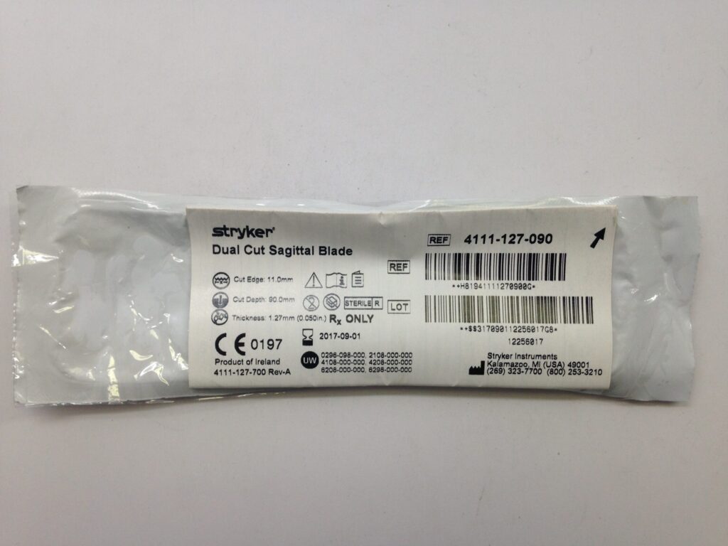 STRYKER 4111-127-090 Dual Cut Sagittal Blade (X) - GB TECH USA