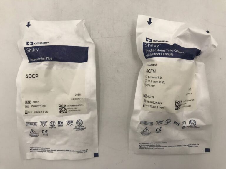 COVIDIEN 6CFN Shiley Tracheostomy Tube Cuffless With Inner Cannula ...