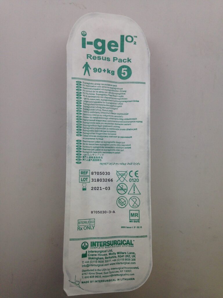 INTERSURGICAL 8705030 I-Gel Resus Pack, Supraglottic Airway ...