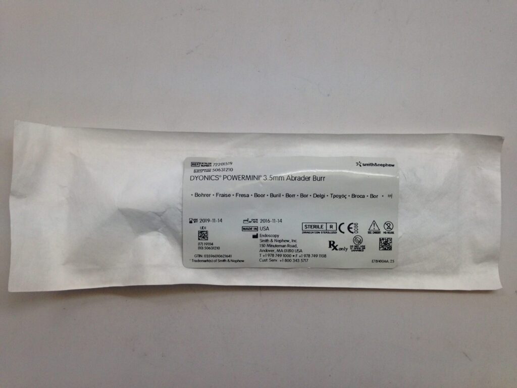 SMITH AND NEPHEW 72201519 DYONICS POWERMINI 3.5mm Abrader Burr (X) - GB ...