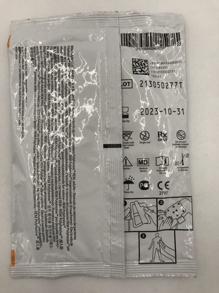COVIDIEN E7507 Valleylab REM Polyhesive Adult Patient Return Electrode ...