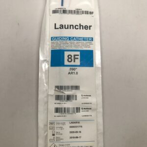MEDTRONIC LA8AR10 Launcher Guiding Catheter, 8F, .090", AR1.0, 100cm (X ...