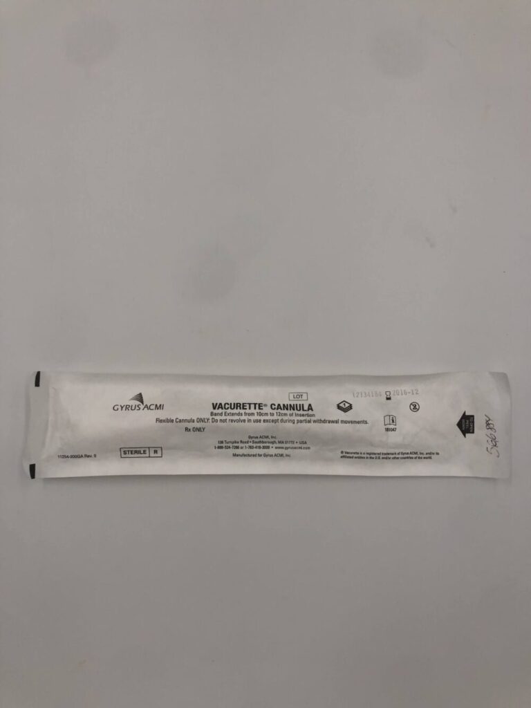 Gyrus Acmi 21555 Vacurette Cannula, Curved Rigid, 12mm (X) - GB TECH USA