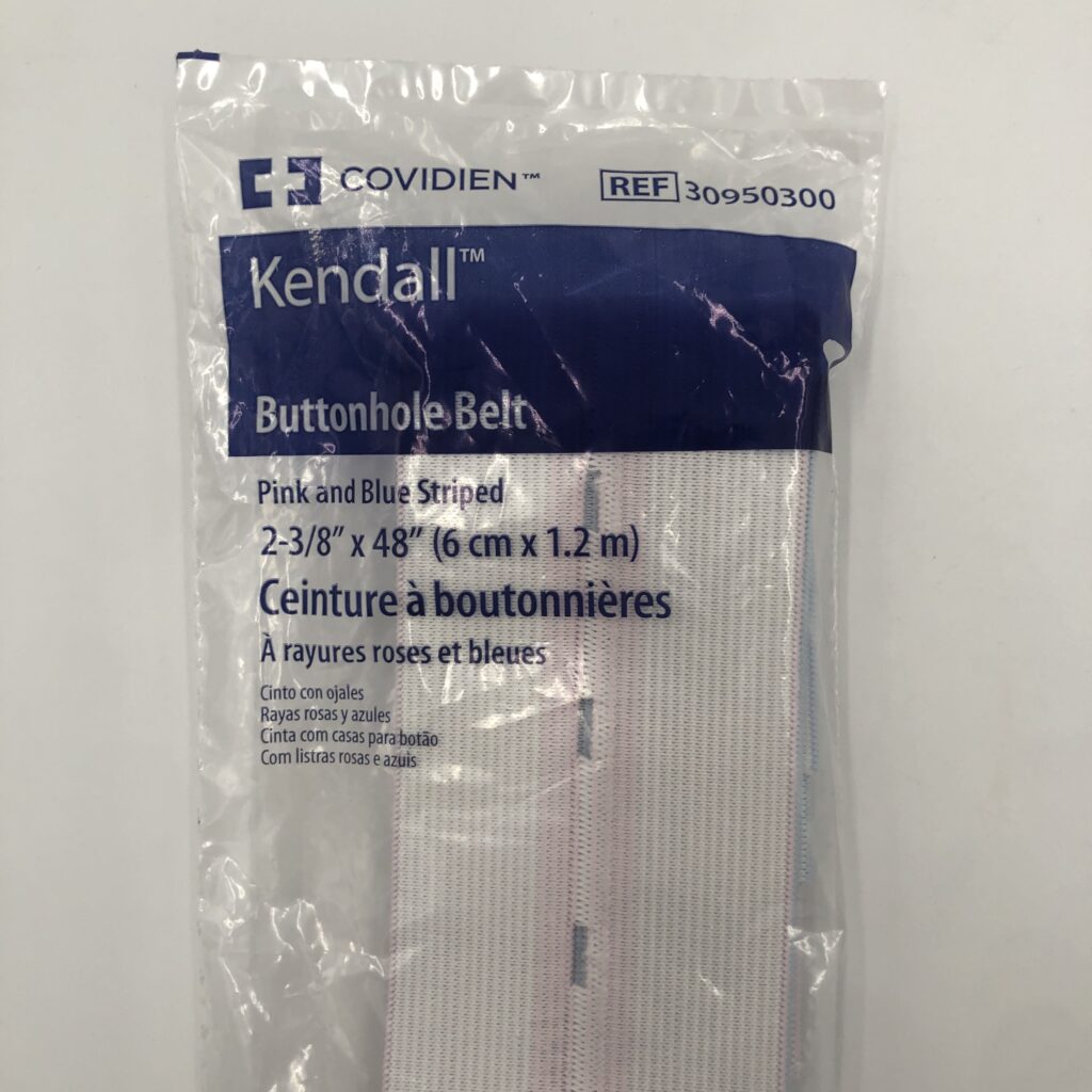 COVIDIEN 30950300 Kendall Buttonhole Belt, Pink & Blue 6cm x 1.2m - GB ...
