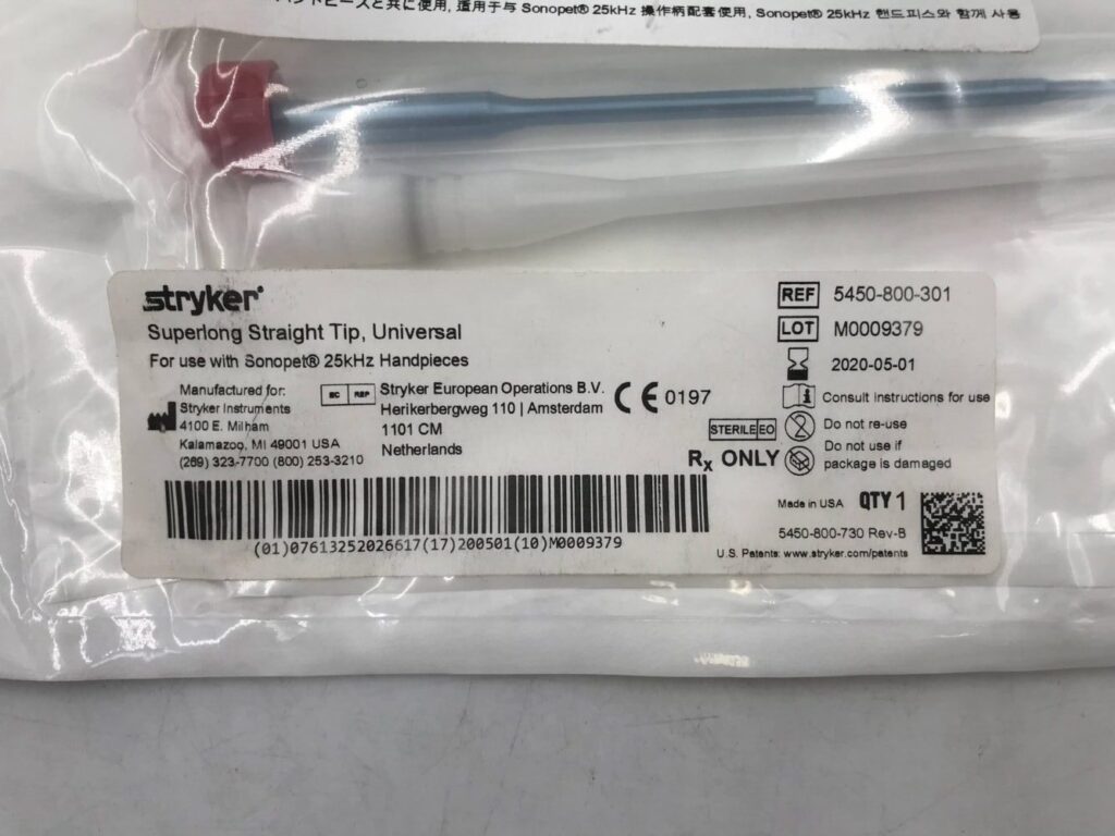 STRYKER 5450-800-301 Superlong Straight Tip, Universal (X) - GB TECH USA