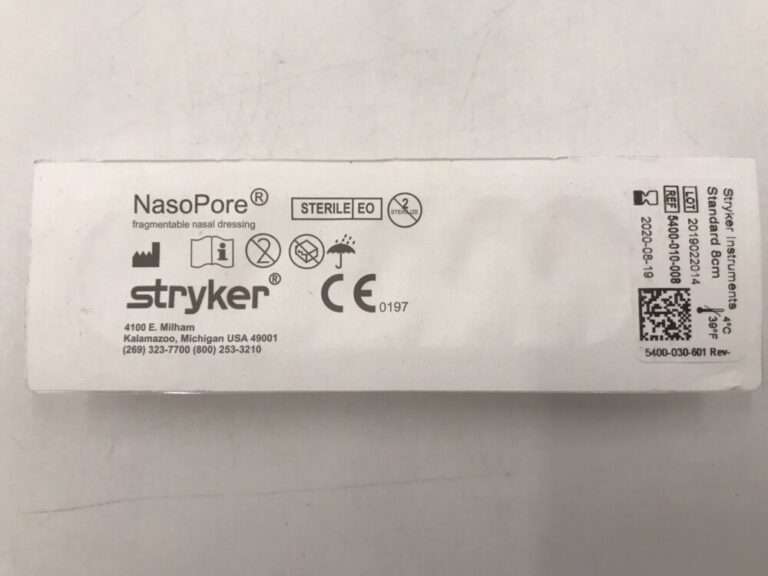 STRYKER 5400-010-008 NasoPore Fragmentable Nasal Dressing, Standard 8cm ...