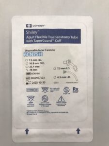 COVIDIEN 6CN75H Shiley Adult Flexible Tracheostomy Tube w/TaperGuard ...
