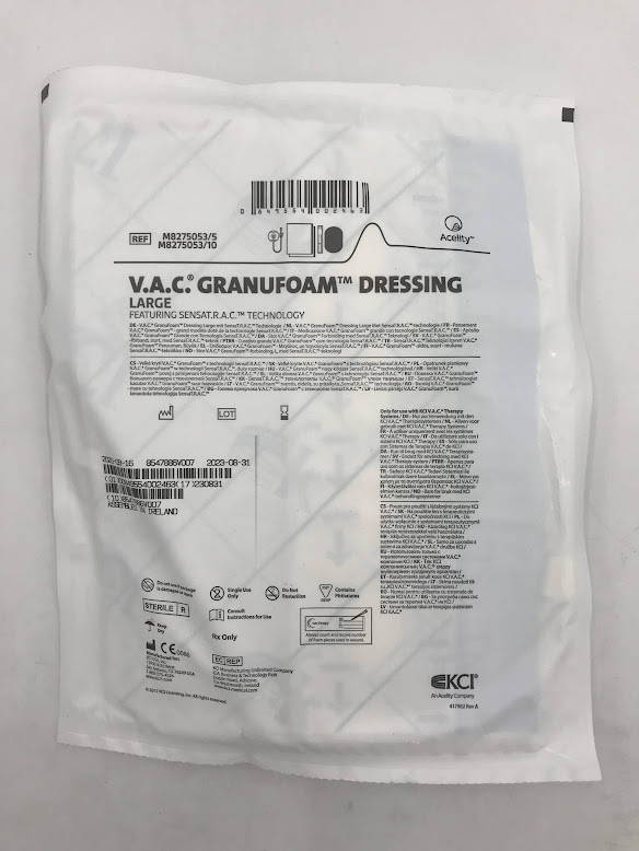KCI M8275053 V.A.C. GranuFoam Dressing Large (X) - GB TECH USA