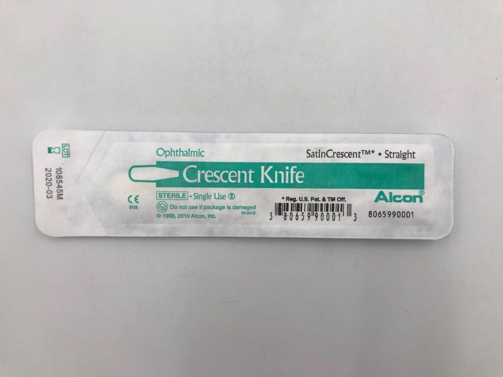 ALCON 8065990001 Ophthalmic Satin Crescent Knife Straight (X) - GB TECH USA