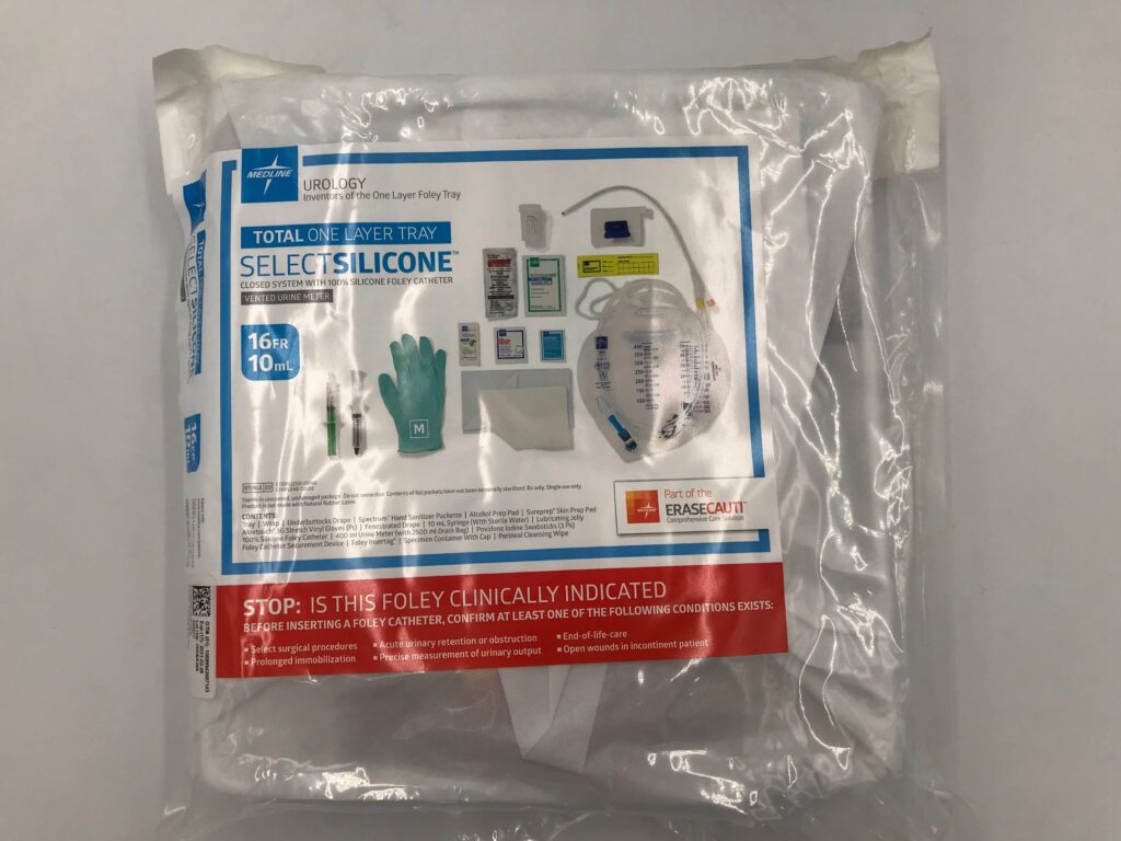 MEDLINE URO180816 Total One Layer Urology Tray 16F x 10ml (X) - GB TECH USA