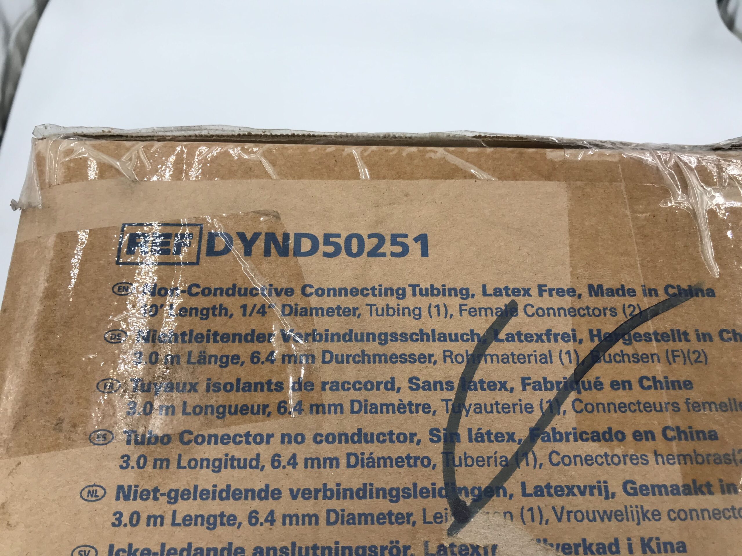 Medline DYND50251 Non-Conductive Connecting Tubing, 10' Length, 1/4 ...
