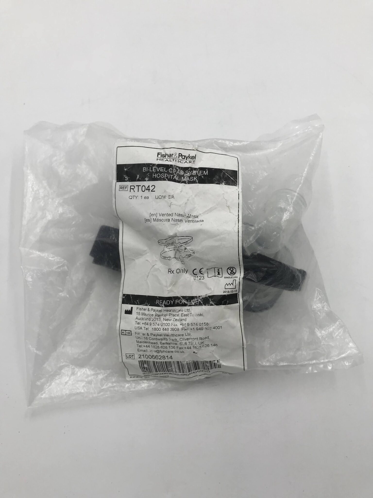 Fisher&Paykel RT042 Bi-Level CPAP System Hospital Mask - GB TECH USA