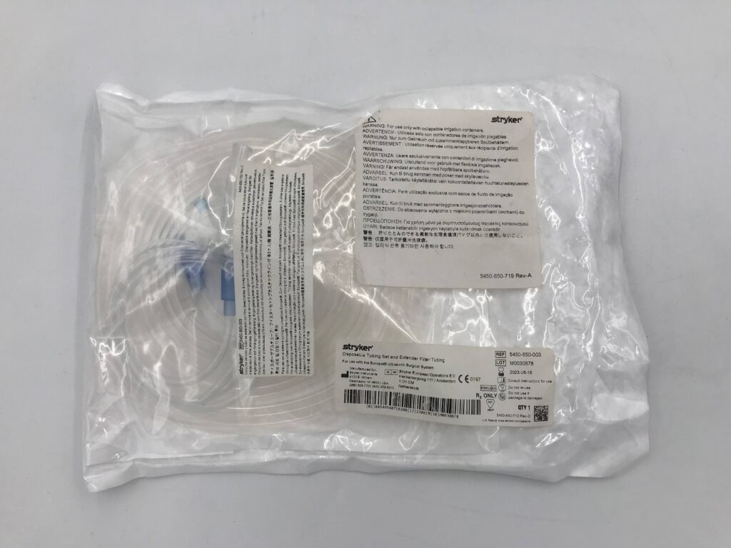 Stryker 5450-850-003 Disposable Tubing Set and Extender Filter Tubing ...