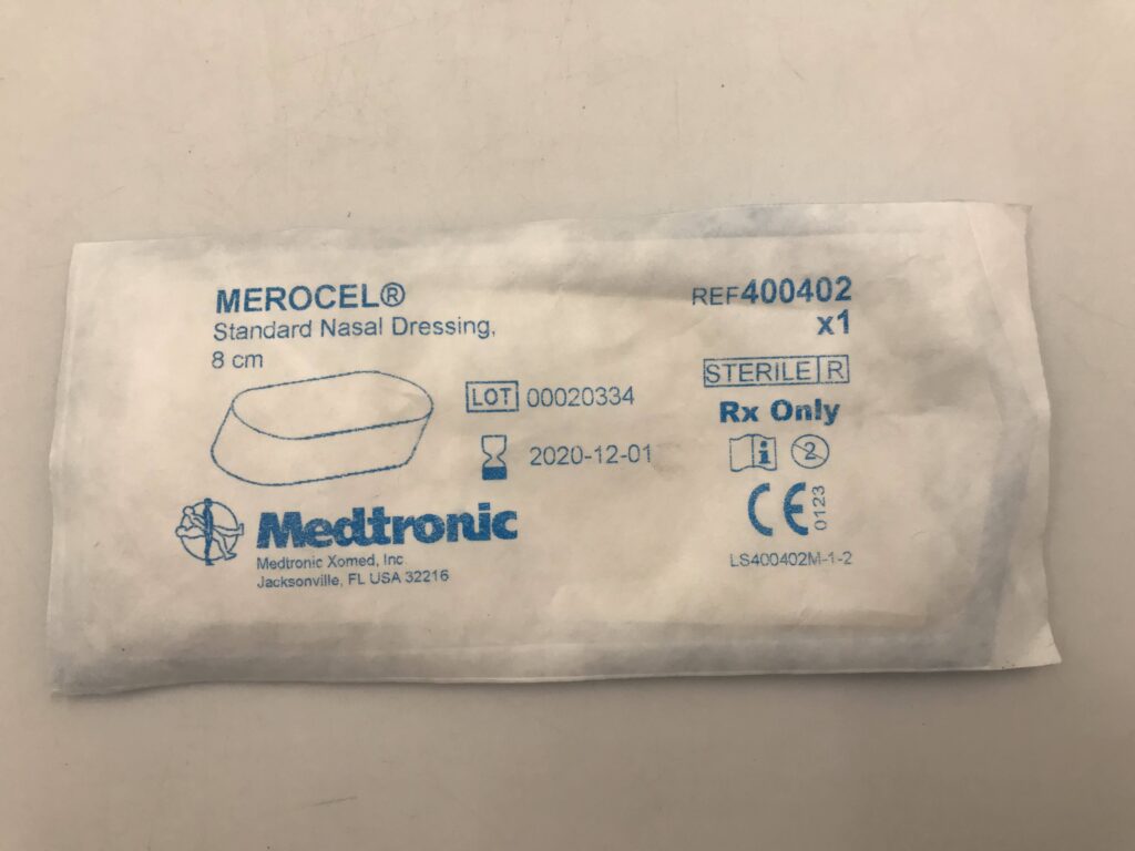 Medtronic 400402 Merocel Standard Nasal Dressing 8 cm (X) - GB TECH USA