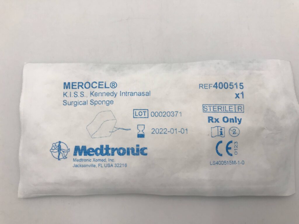 Medtronic 400515 Merocel K.I.S.S Kennedy Intranasal Surgical Sponge (X ...