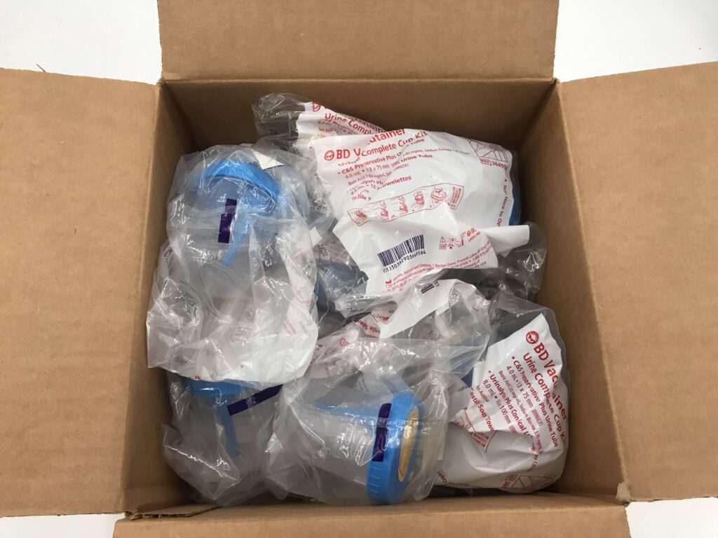 BD 364956 Vacutainer Urine Collection Kit with Screw-Cap Cup (25/Box ...