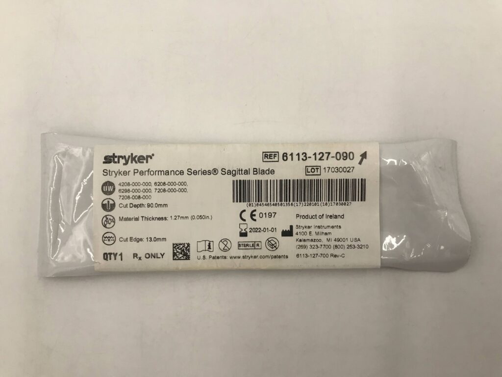 Stryker 6113-127-090 Performance Series Sagittal Blade (X) - GB TECH USA