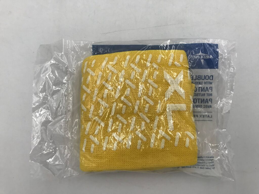 Medline RE12LBM Yellow Double Tread Slippers - GB TECH USA