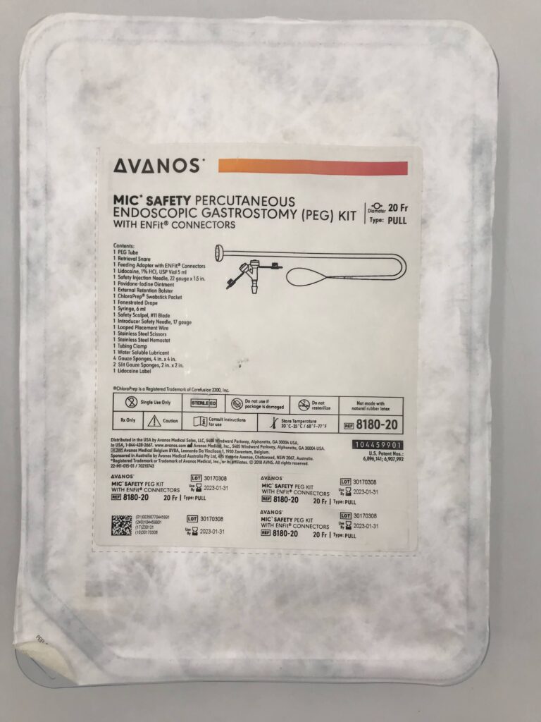 Avanos 8180-20 Mic* Safety Percutaneous Endoscopic Gastrostomy (PEG ...
