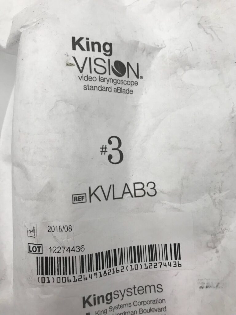 King Systems KVLAB3 King Vision Video Laryngoscope Standard aBlade – GB ...