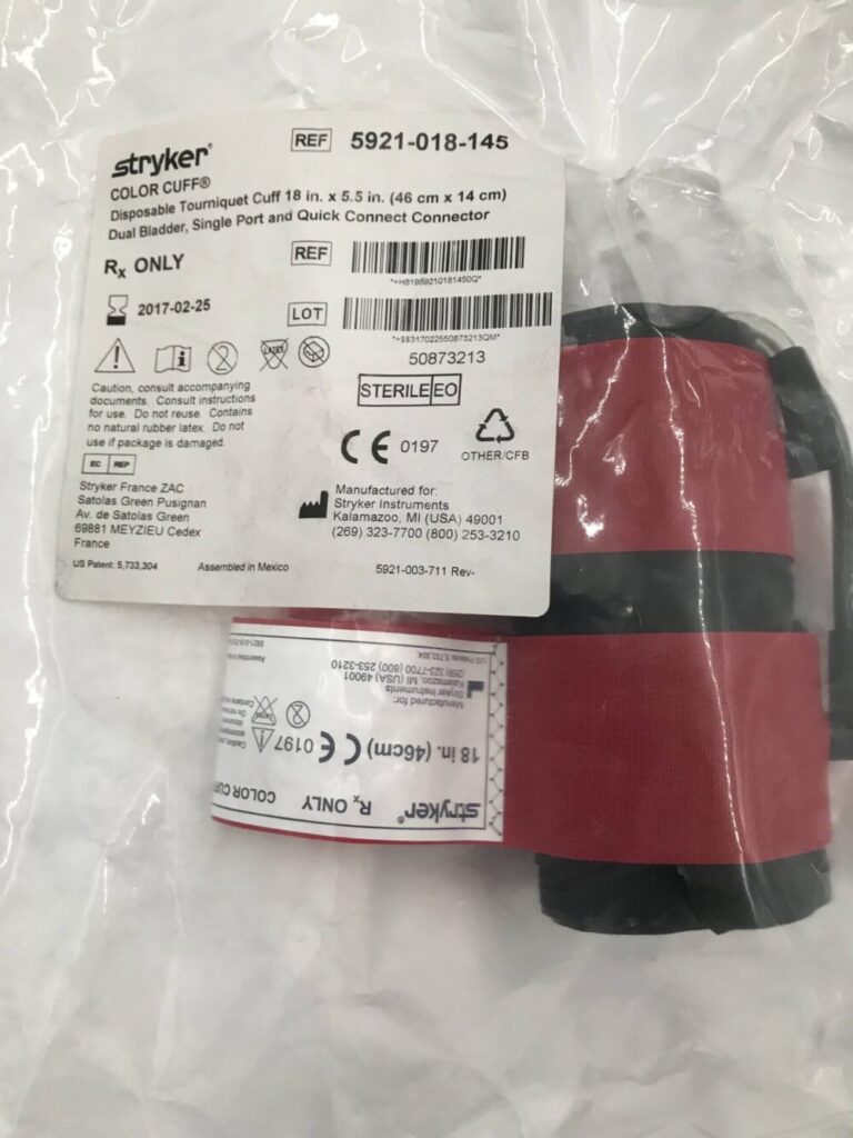 STRYKER 5921-018-145 Color Cuff Disposable Tourniquet Cuff Dual Bladder ...