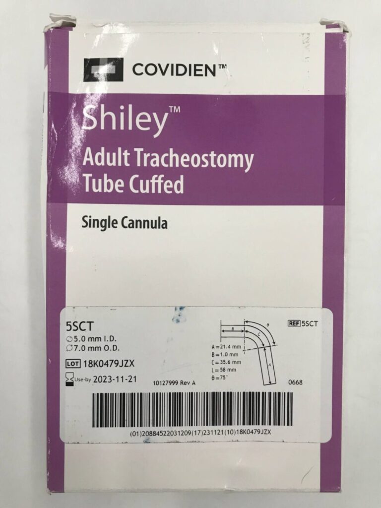 Covidien 5SCT Shiley Adult Tracheostomy Tube Cuffed Single Cannula - GB TECH USA