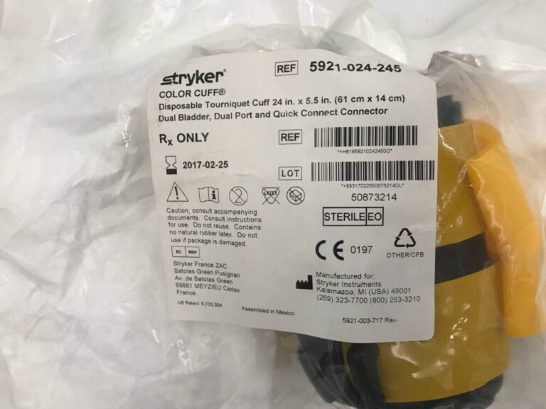 STRYKER 5921-024-245 Color Cuff Disp. Tourniquet Dual Port, Dual ...