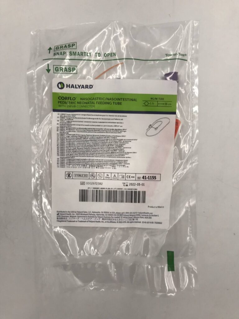 HALYARD 41-1155 Corflo Nasogastric/Nasointestinal Pediatric Neonatal ...