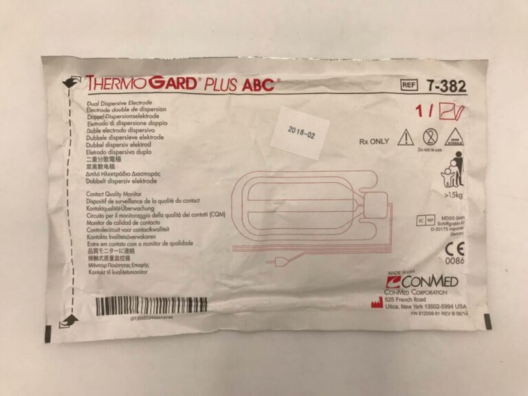 CONMED 7-382 ThermoGard Plus ABC Dual Dispersive Electrode (X) - GB ...