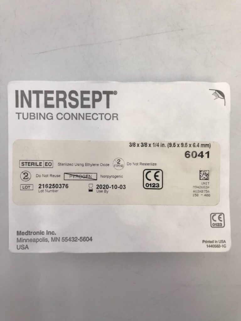 Medtronic 6041 Tubing Connector 3/8 x 3/8 x 1/4in (X) - GB TECH USA