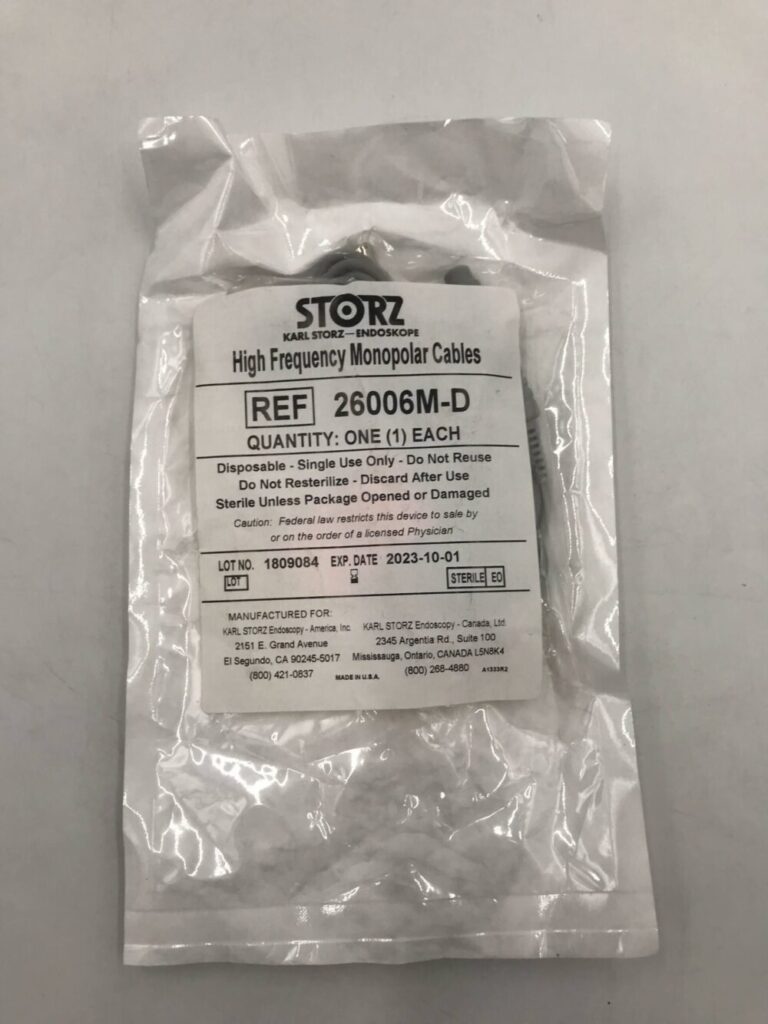 Storz 26006M-D High Frequency Monopolar Cables (X) - GB TECH USA