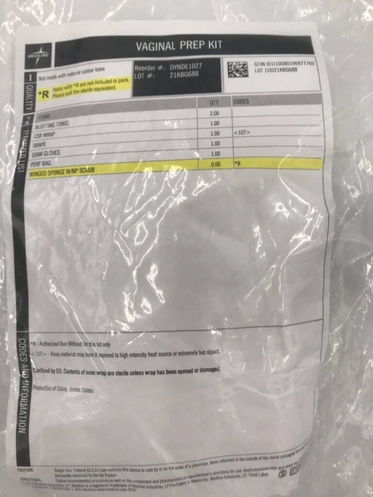 MEDLINE DYNDE1027 Vaginal Prep Kit w/o Sponge - GB TECH USA