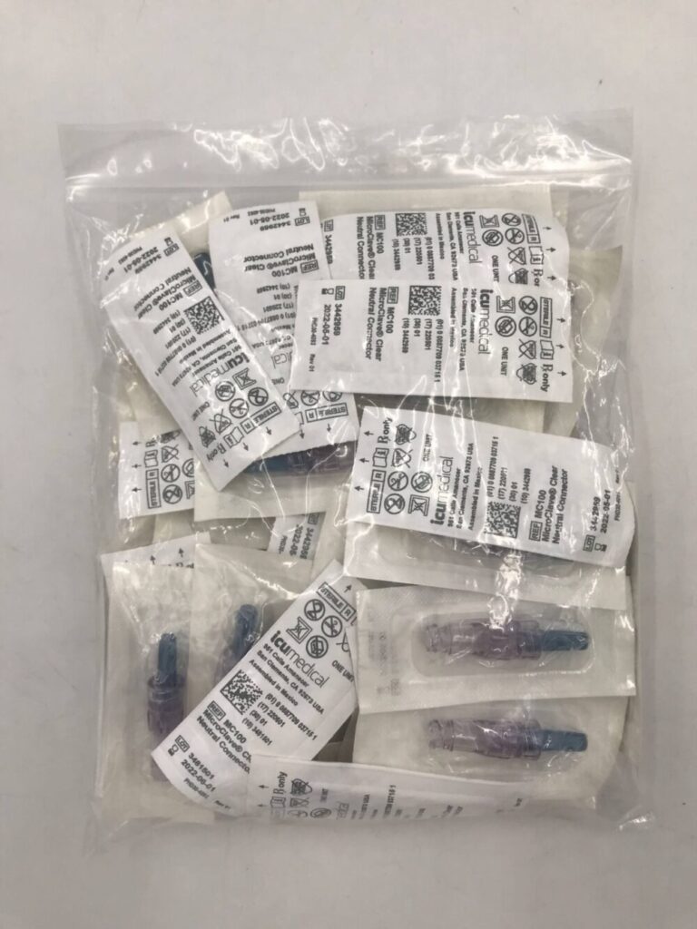 ICU MEDICAL MC100 MicroClave Clear Neutral Connector (50/Bag)(X) - GB ...