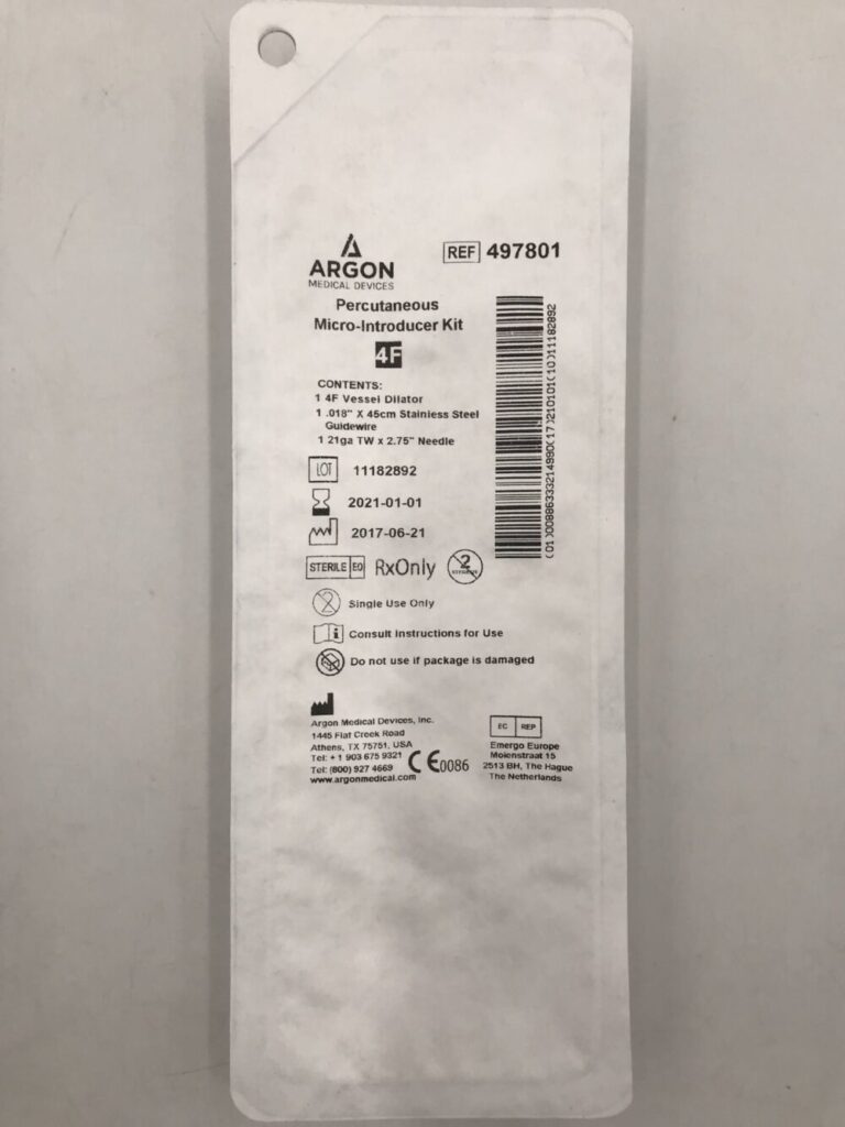 Argon 497801 Percutaneous Micro-Introducer Kit 4F (X) - GB TECH USA