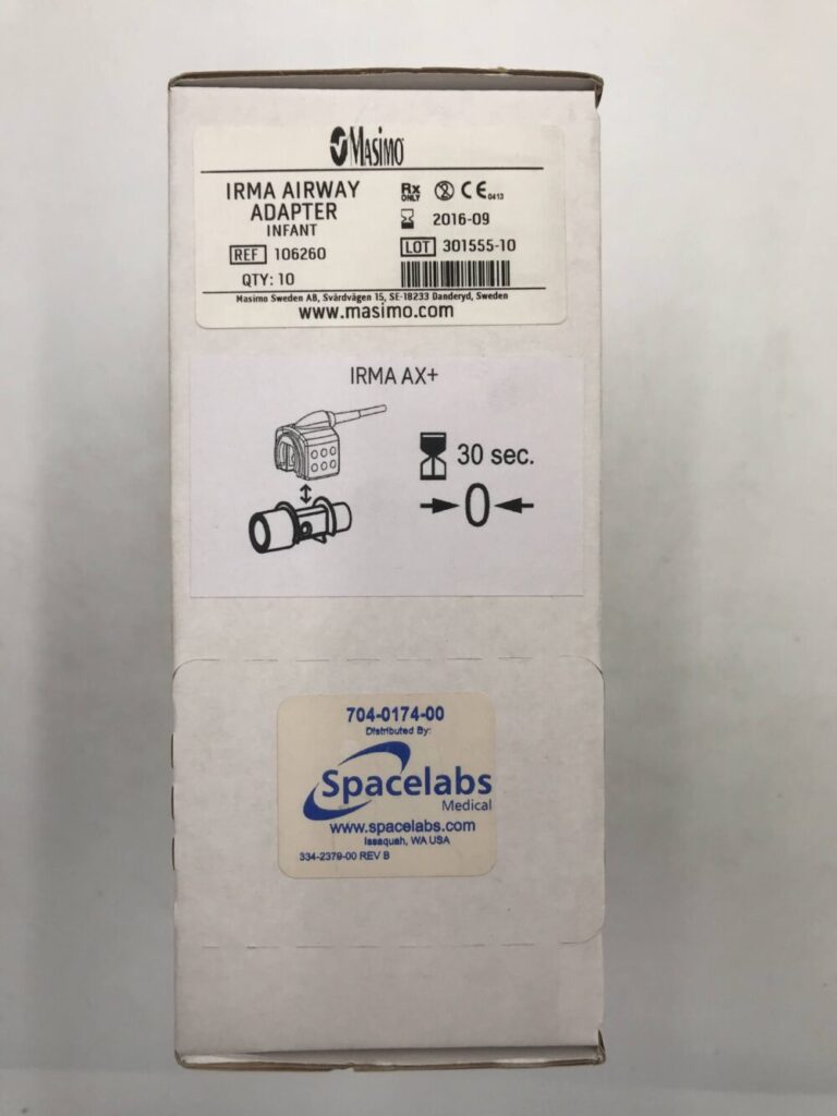 Masimo 106260 IRMA Airway Adapter Infant (10/Box) (X) - GB TECH USA