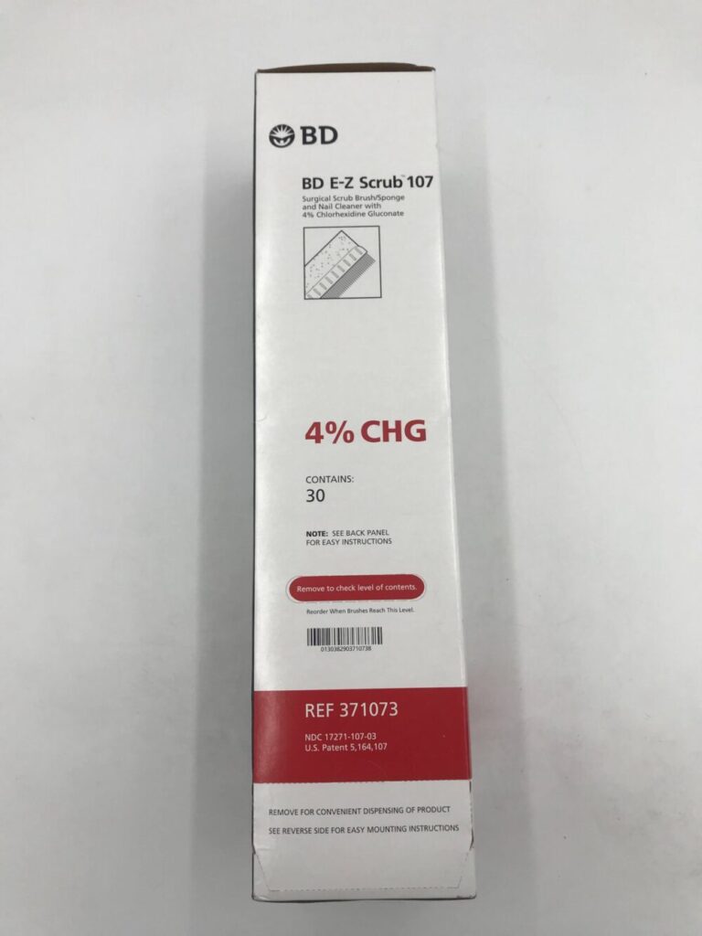 BD 371073 E-Z Scrub 107 Surgical Scrub Brush/Sponge and Nail Cleaner w ...