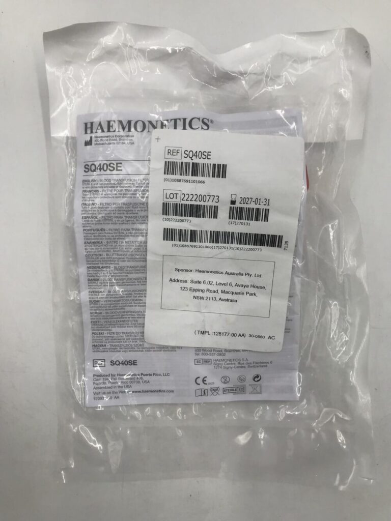 Haemonetics SQ40SE Blood Transfusion Filter - GB TECH USA