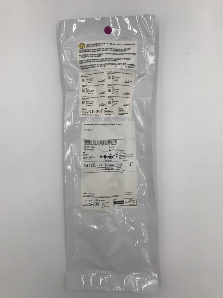 Arthrex AR-1938BC Suture Anchor BioComposite SutureTak Knotless with #2 ...