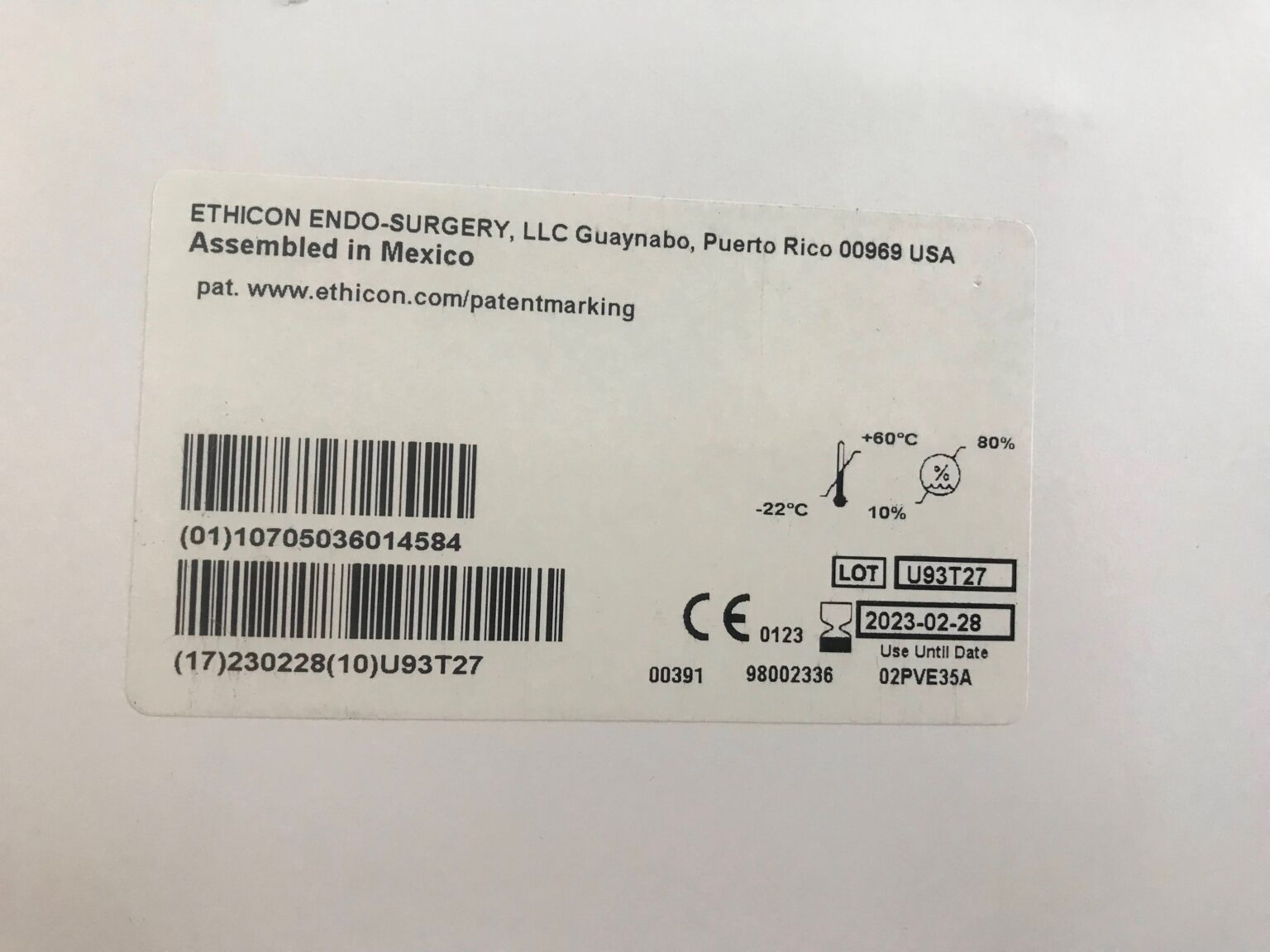 ETHICON PVE35A Echelon Flex Powered Vascular Stapler Advance Placement Tip 35mm x 320mm(X) - GB ...