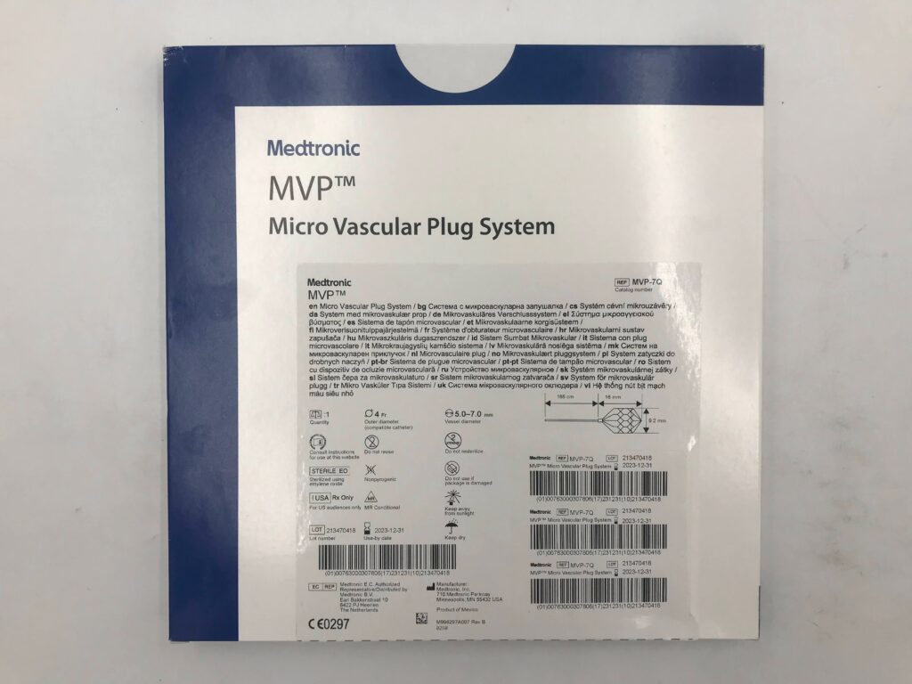 MEDTRONIC MVP-7Q MVP Micro Vascular Plug System 4F x 5-7mm (X) - GB ...