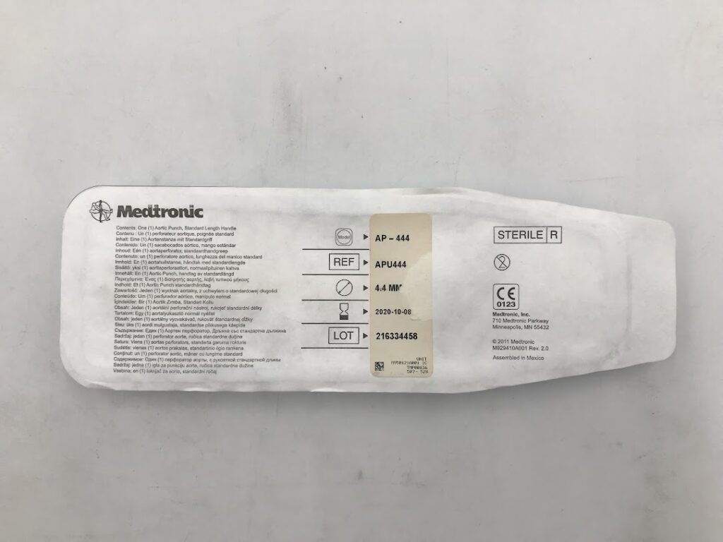MEDTRONIC APU444 Aortic Punch Standard Length Handle 4.4mm (X) - GB ...