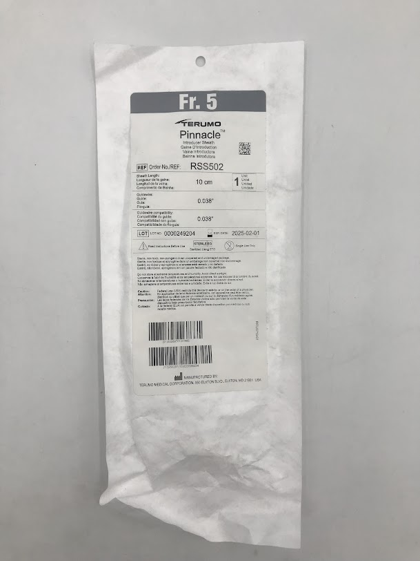 TERUMO RSS502 Pinnacle Introducer Sheath 5Fr (X) – GB TECH USA