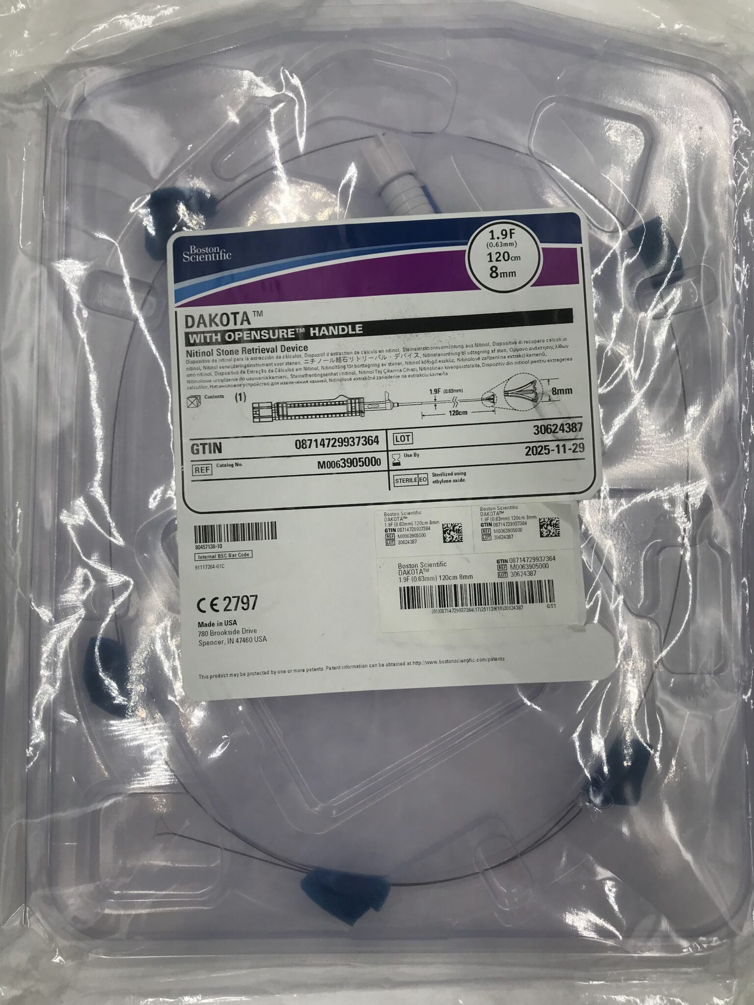 BOSTON SCIENTIFIC 390500 Dakota with Opensure Handle Nitinol Stone ...
