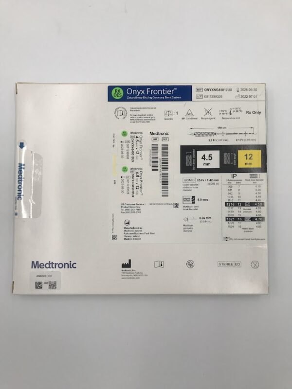 MEDTRONIC ONYXNG45012UX Onyx Frontier Zotarolimus-Eluting Coronary ...