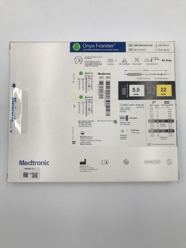 MEDTRONIC ONYXNG50022UX Onyx Frontier Zotarolimus-Eluting Coronary ...