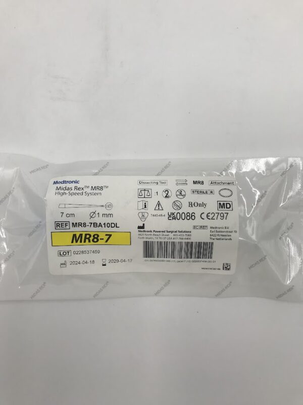 MEDTRONIC MR8-7BA10DL Midas Rex MR8-7 High-Speed System Dissection Tool ...