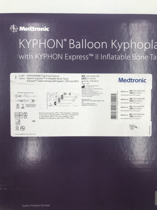 MEDTRONIC KEX152EB-CDS Kyphopak Tray First Fracture Kyphon Express II ...